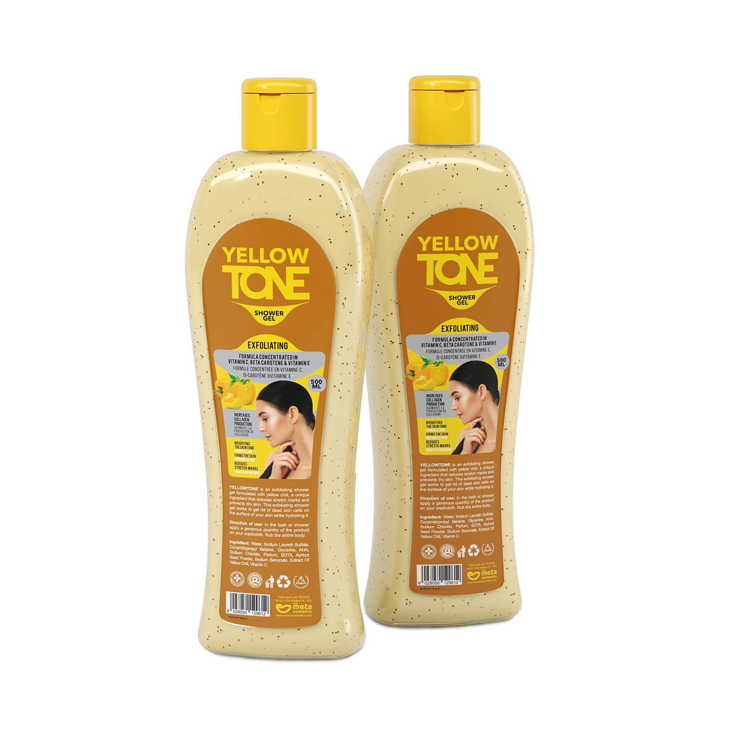 White Target Exfoliating Shower Gel 1000ML – Meta Cosmetics